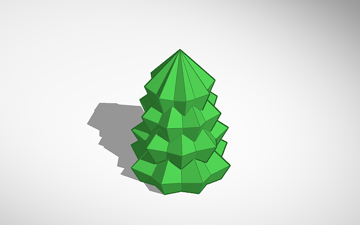 3D design xmas tree - Tinkercad