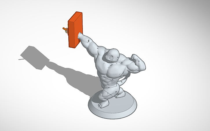 3D design Strong Charmander - Tinkercad