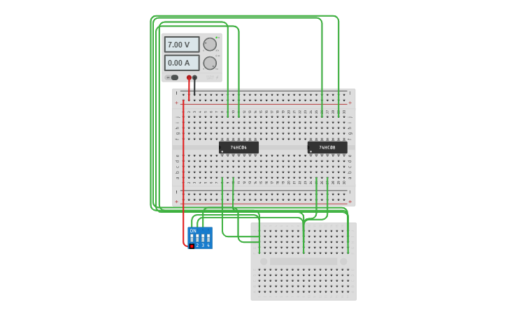 Circuit design CIRCUITO LOGICO MAYCOL REYES - Tinkercad