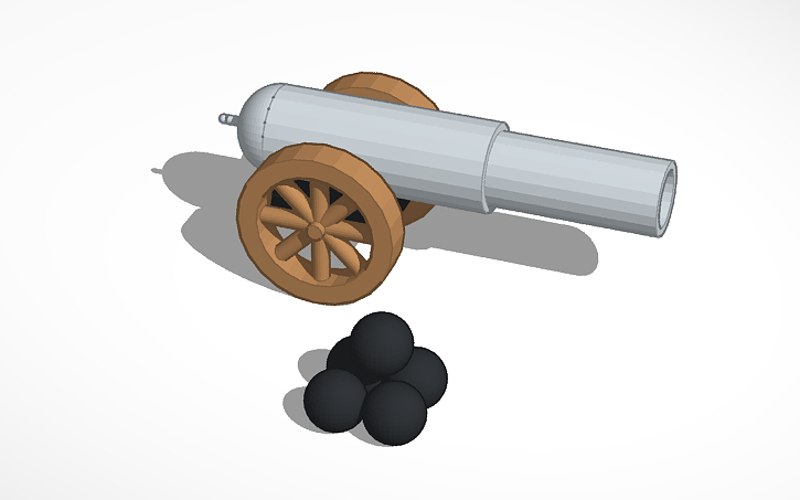 3D design Cannon - Tinkercad