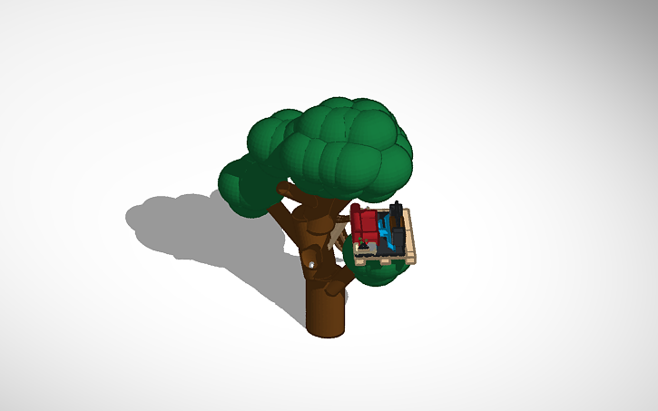 3D design TREE house - Tinkercad