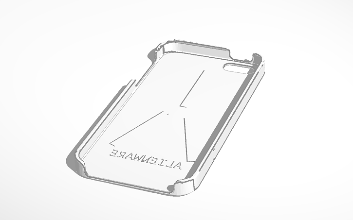 3D design alienware iphone se case | Tinkercad