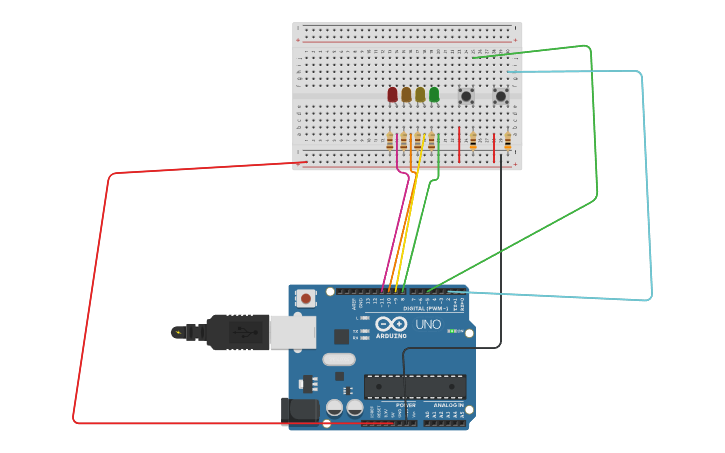 Circuit design Copy of Leds leds leds... - Tinkercad