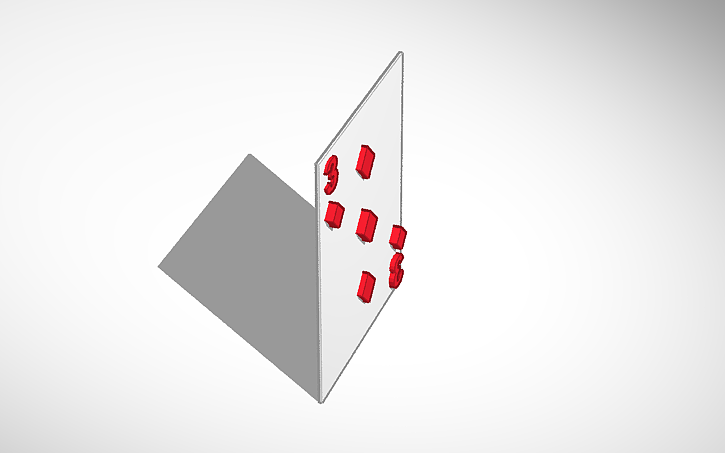 3D design playing card - Tinkercad