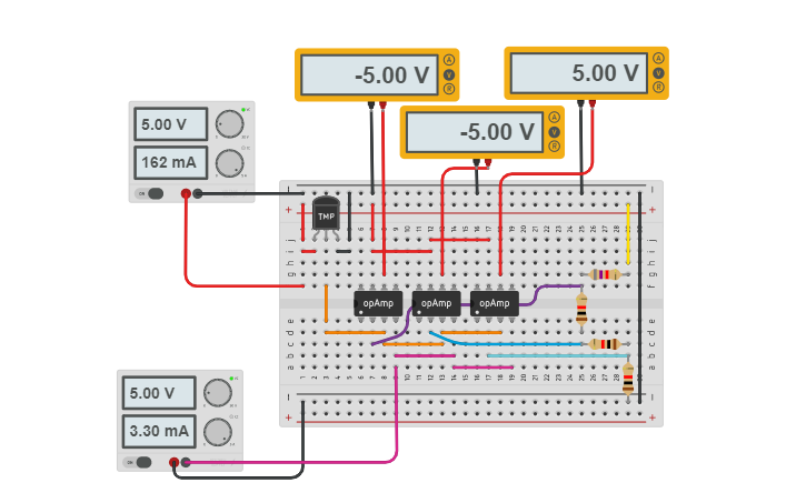 Circuit design TP5 schéma 1 et 2 - Tinkercad