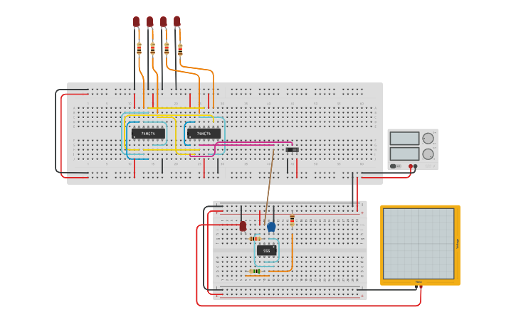 Circuit design R3 - LED Flasher Circuit | Tinkercad