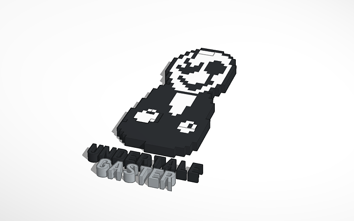 3D design undertale gaster[가스터] - Tinkercad