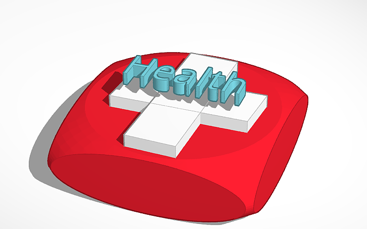 3D design health power up - Tinkercad