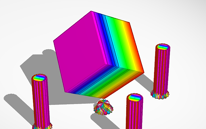 3D design cool rainbow Granite 2.0 (10 likes to unlock) - Tinkercad