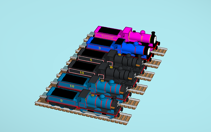 3D design UPDATE Donald & Douglas The Scottish Twin Engines (CR Class ...