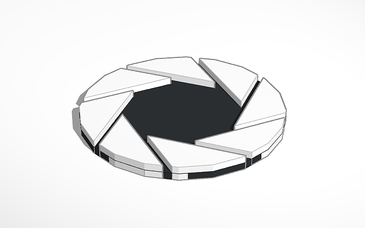 3D design Aperture Logo - Tinkercad