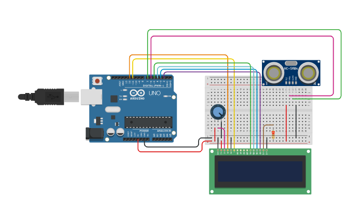 Circuit design wireless meter - Tinkercad