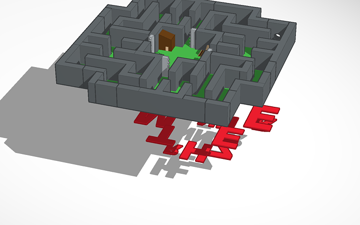 3D design Maze Runner Map - Tinkercad