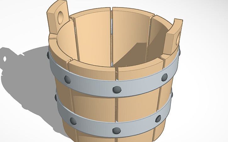 3D design Bucket - Tinkercad