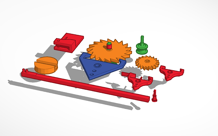 3D design Clock Pendulum Escapement 0.2 - Tinkercad