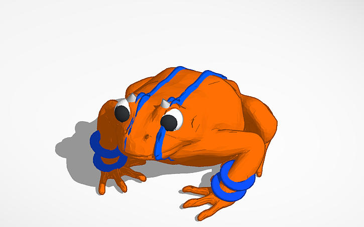 3D design Monster Horned Frog - Tinkercad