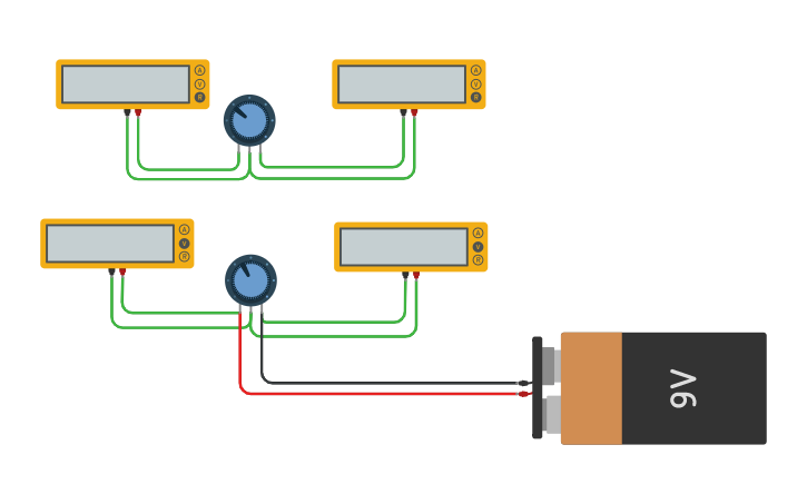 Circuit design potensiometer | Tinkercad