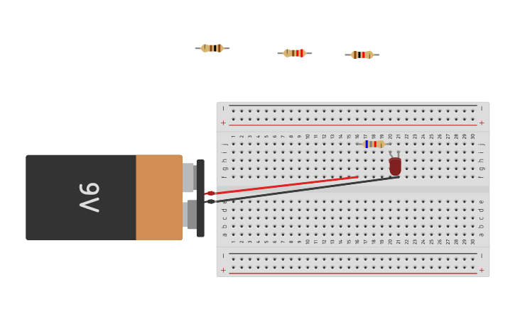 Circuit design Resistor | Tinkercad