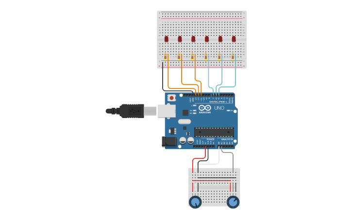 Circuit design PWM - Tinkercad