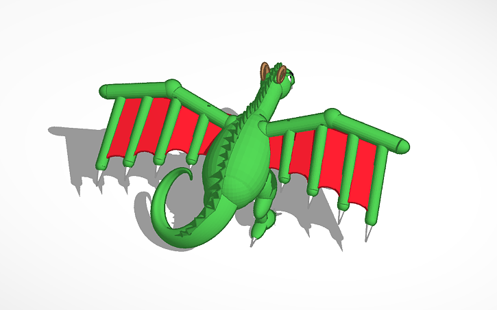 3D design The Dragon - Tinkercad