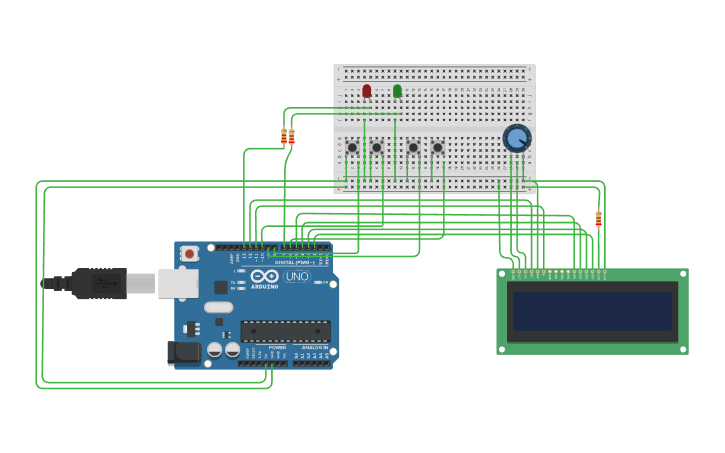 Circuit design ARDUINO CATTLE MILKING CONTROLLER - Tinkercad