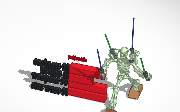 3D design general grievous - Tinkercad