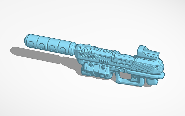 3D design THe "Ice Viper" Full Tactical Pistol. - Tinkercad