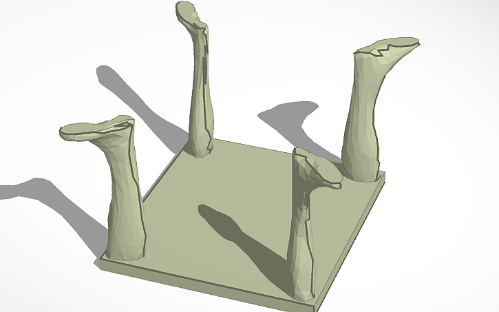 3D design Leg Table | Tinkercad