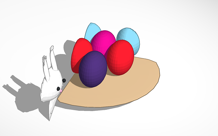 3D design EASTER BUNNY TIME!!!!! - Tinkercad