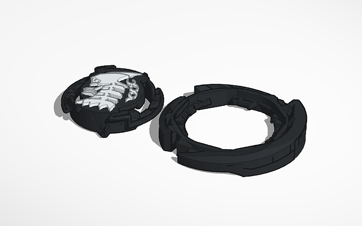 3D design Beyblade Burst Quad Strike Grim DoomScizor D8 - Tinkercad 3D design Beyblade Burst Quad Strike Grim DoomScizor D8 - Tinkercad