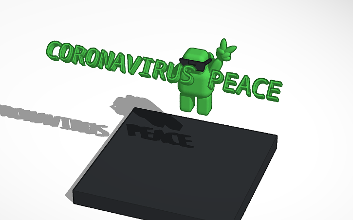3D design Coronavirus Peace | Tinkercad