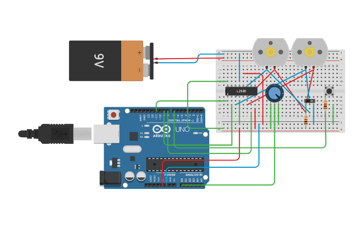 Circuit design 21BEE1076 2 dc motor reversing using slide switch and ...
