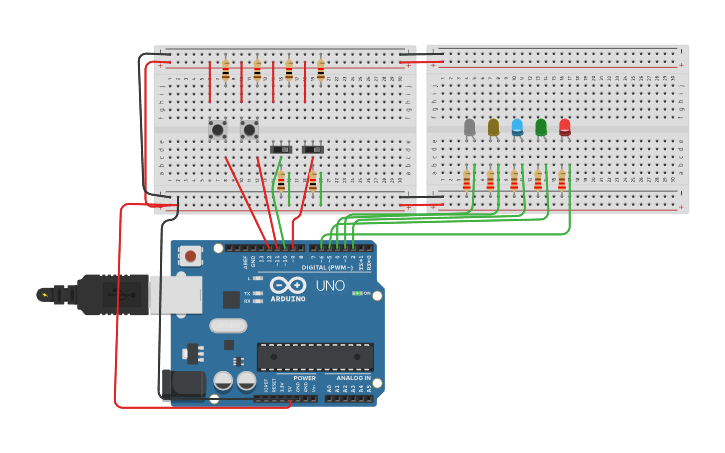 Circuit design Atividade 5 Nicolle - Tinkercad