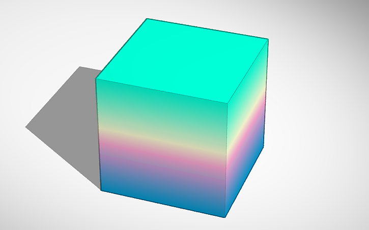 3D design High resolution sunset gradient - Tinkercad