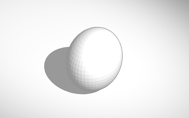 3D design Egg | Tinkercad