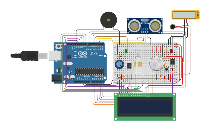 Circuit design task 1-group2D (smart office automation) - Tinkercad