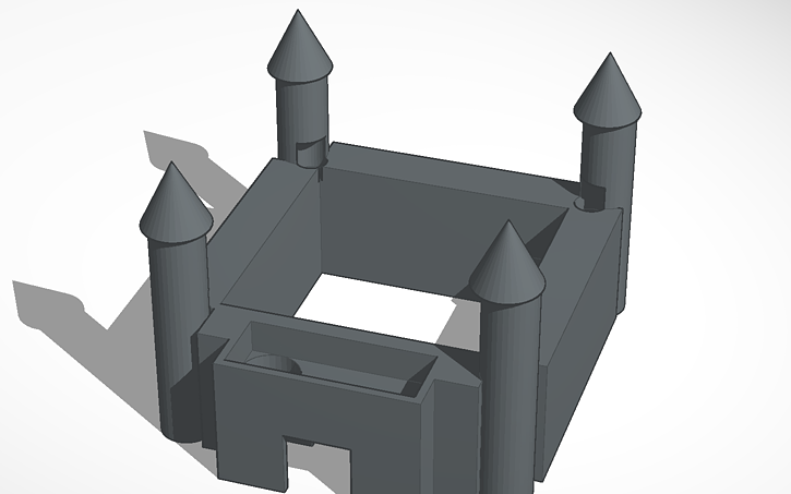 3D design castle - Tinkercad