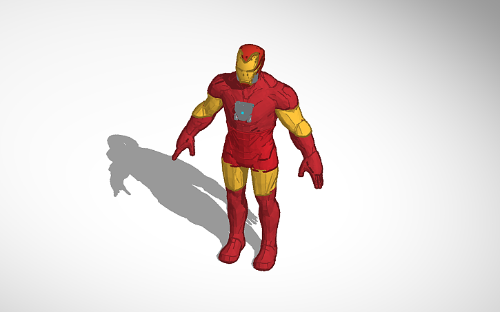 3D design Iron Man Nano-Tech suit - Tinkercad