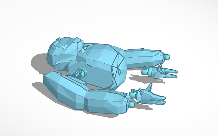 3D design gorilla tag blue monkey | Tinkercad 3D design gorilla tag blue monkey | Tinkercad