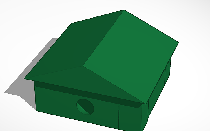 3D design bird house - Tinkercad