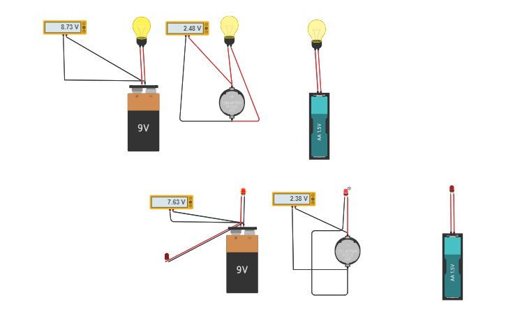 Circuit design basic electronics - Tinkercad