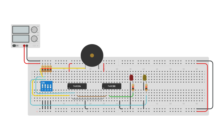 Circuit design Examen | Tinkercad