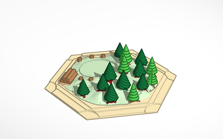 3D design Catan-Tile-Forest-1 - Tinkercad