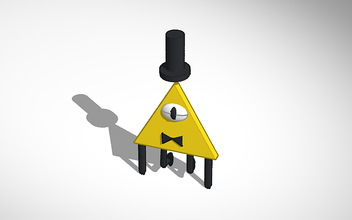 3D design bill cipher - Tinkercad