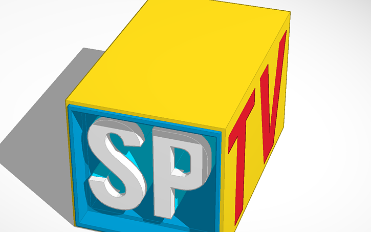 3D design SPTV Logo (NOVA!) - Tinkercad