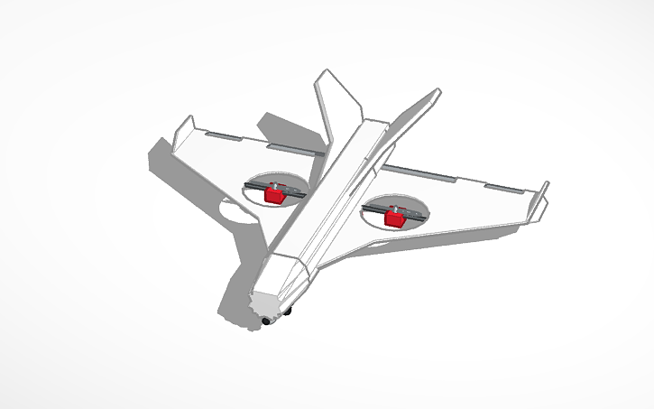 3D design VTOL UAV concept - Tinkercad