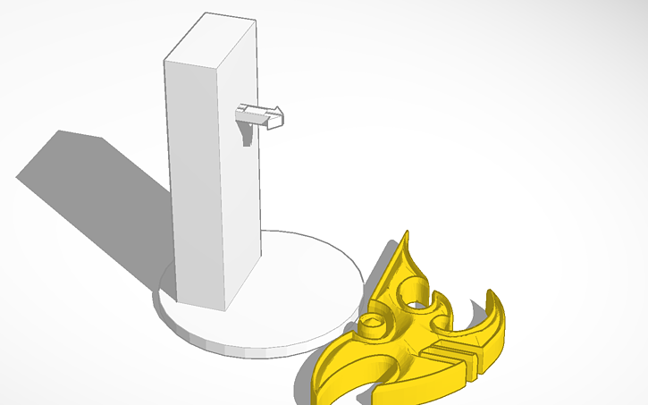 3D design Protoss Logo with Stand | Tinkercad