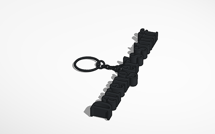 3D design Copy of Keychain - Tinkercad