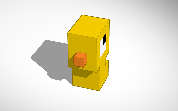 3D design Duck 3D Pixel Art | Tinkercad