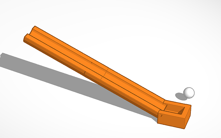 3D design marble track - Tinkercad